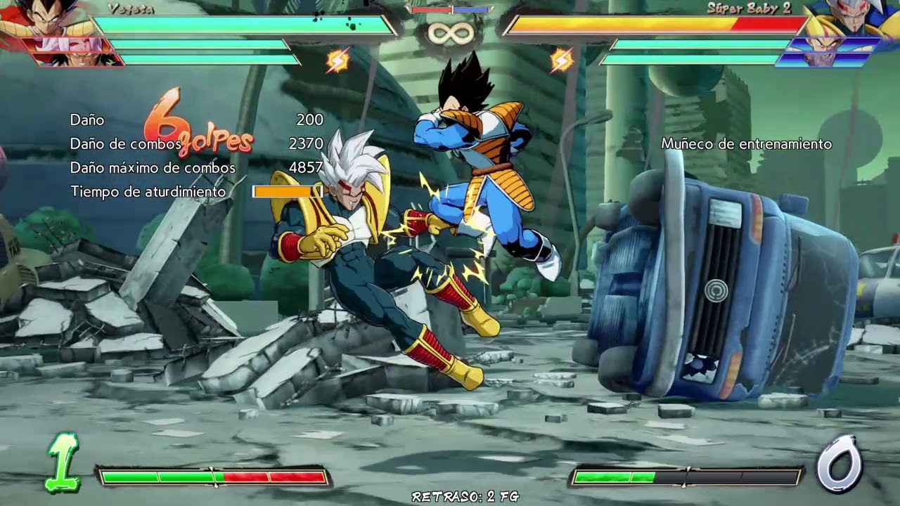 DRAGON BALL FighterZ Vegeta(base) sideswitch - YouTube