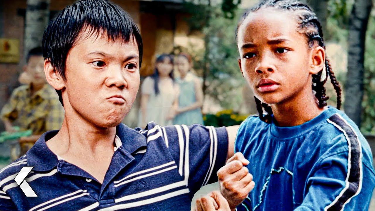 Dre desafía a un Matón y paga el Precio - KARATE KID Clip | Jackie Chan ...