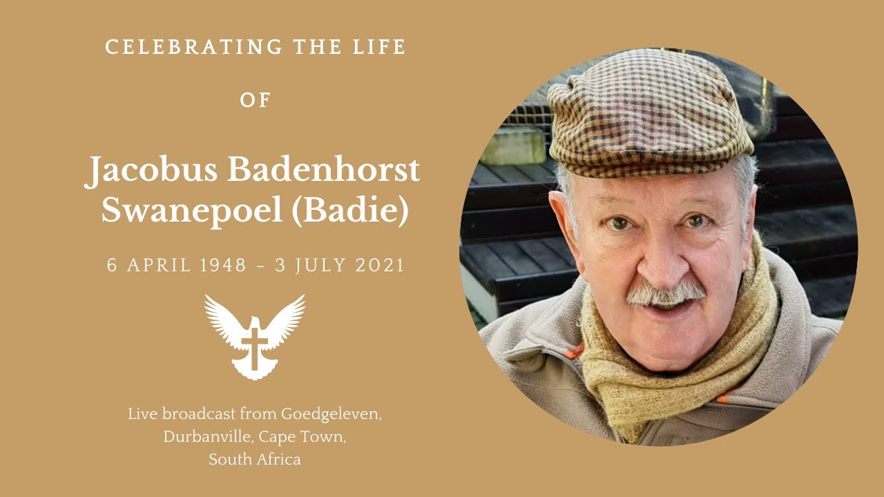 Memorial service of Jacobus Badenhorst Swanepoel (Badie) - Sunday, 18 ...