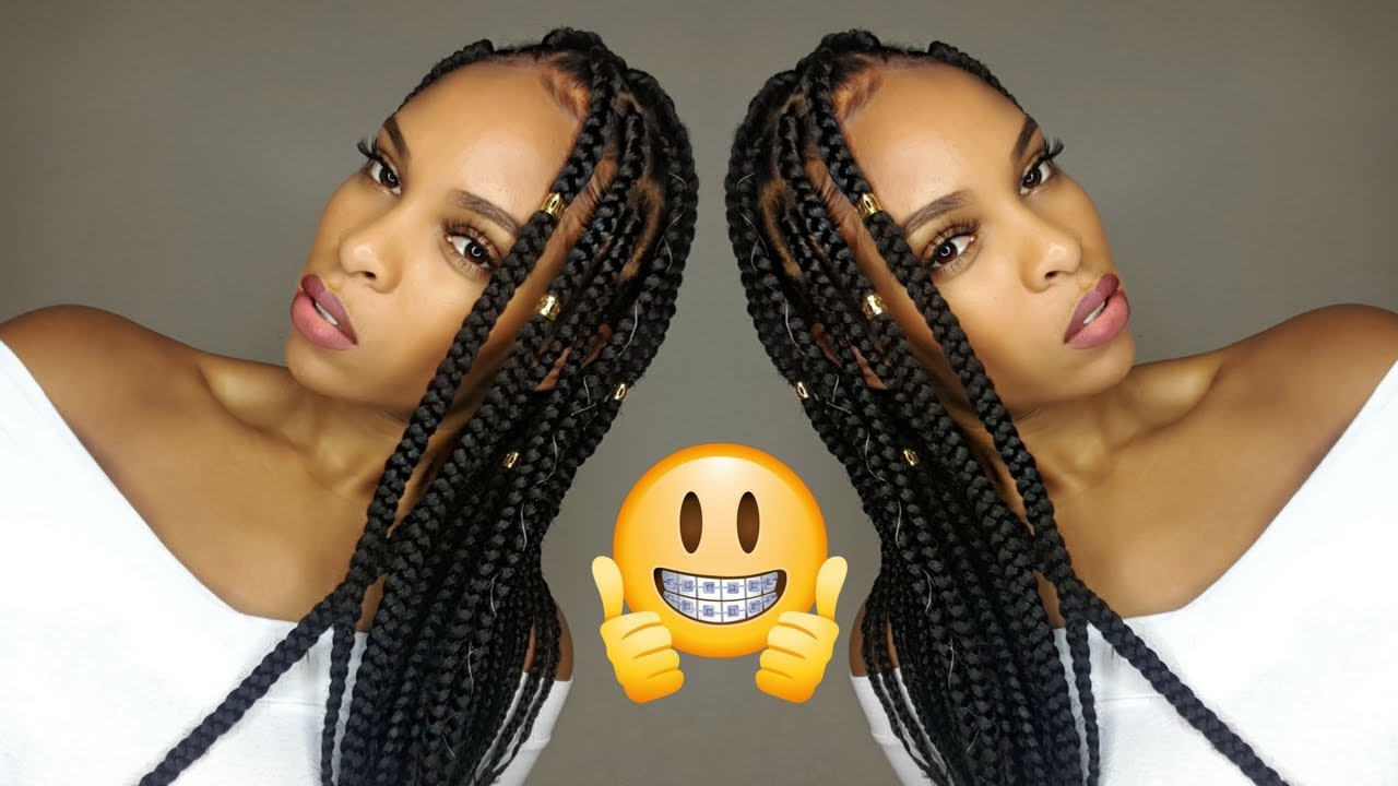 PROTECTIVE STYLING WITH BOX BRAIDS - YouTube