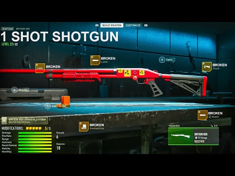 NEW BEST *1 SHOT* SHOTGUN After UPDATE in MW2.. (Best BRYSON 800 Class ...