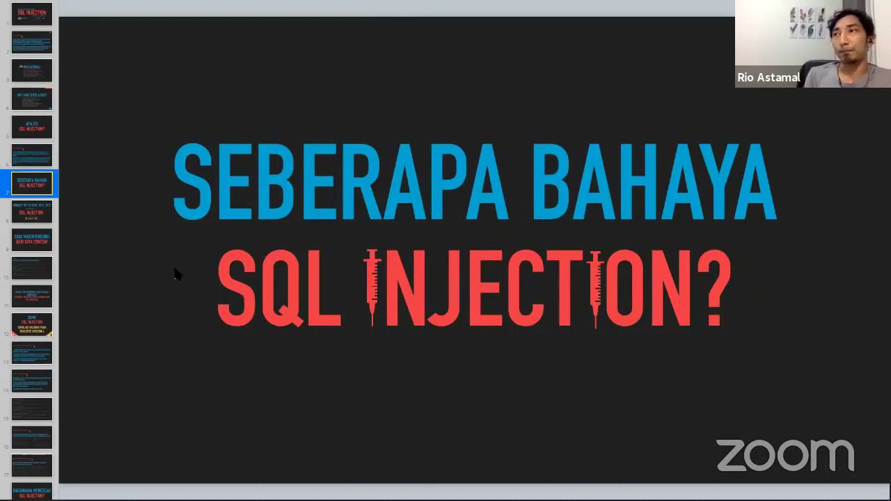 Belajar Menghindari SQL Injection Melalui Simulasi - PHPID-OL #52 - YouTube