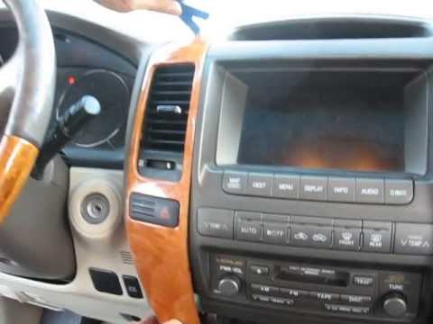 How to Remove Radio / Navigation / Climate Control from Lexus GX470 ...
