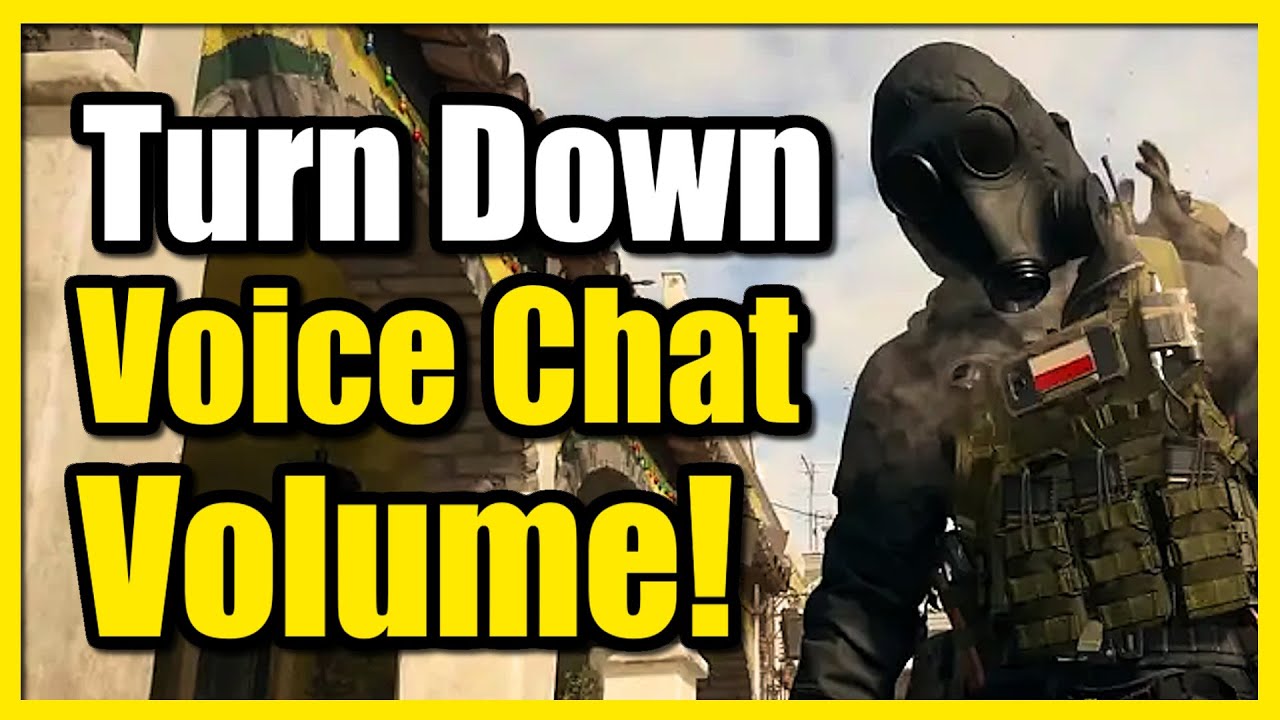 How to Turn OFF or Down Voice Chat Volume in Cod Modern Warfare 3 ...