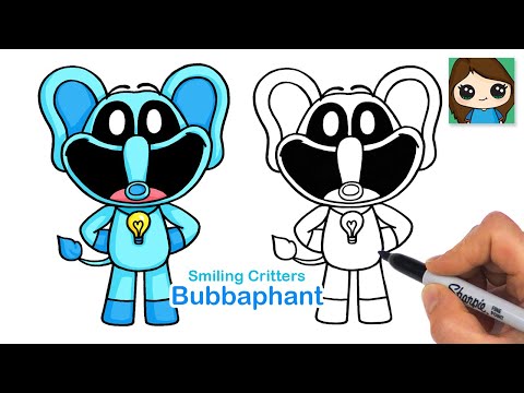 How to Draw Bubba Bubbaphant | Smiling Critters Elephant | Safe Videos ...