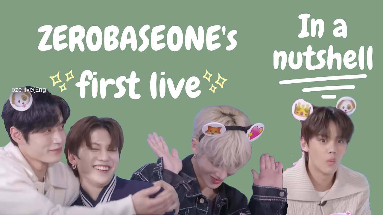 ZB1's first live in a nutshell - ZEROBASEONE - YouTube