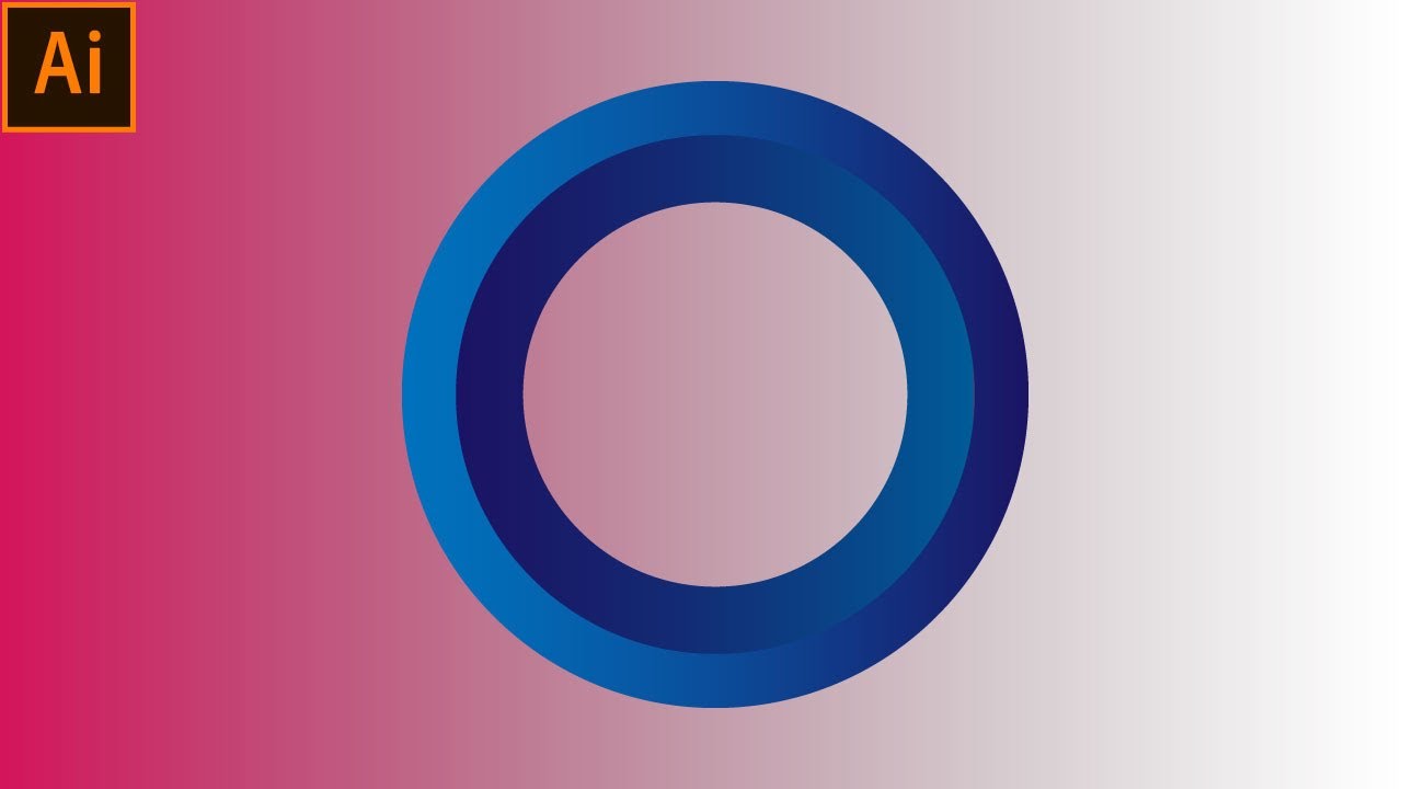 Adobe Illustrator Design || Professional 3D circle logo illustrator # ...