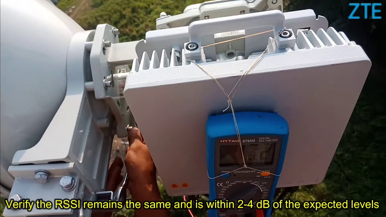 Alignment Antenna ZTE MW NR8961 SRU2 - YouTube