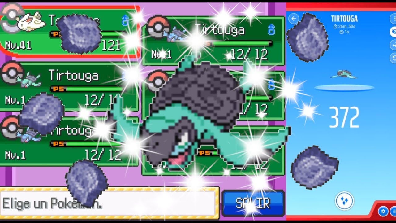 SHINY TIRTOUGA after 372 Fossil Restores (75 Resets)! ShinyDex [34/806] - Pokémon Titan - YouTube