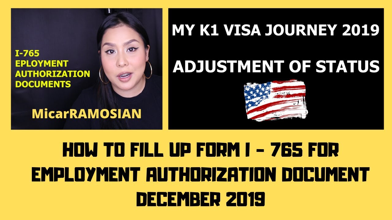HOW TO FILL UP FORM I - 765 | EMPLOYMENT AUTHORIZATION DOCUMENT | AOS ...