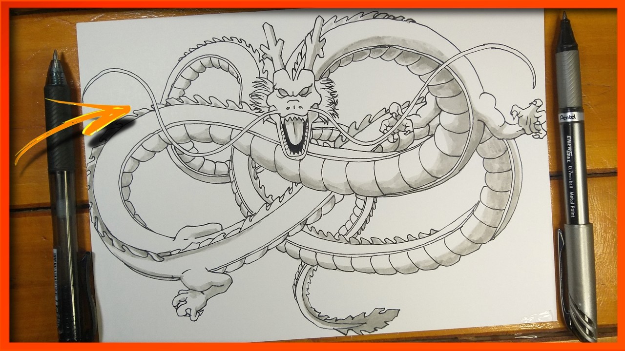 See How To Draw Shenron | Step By Step | Dragon Ball - YouTube