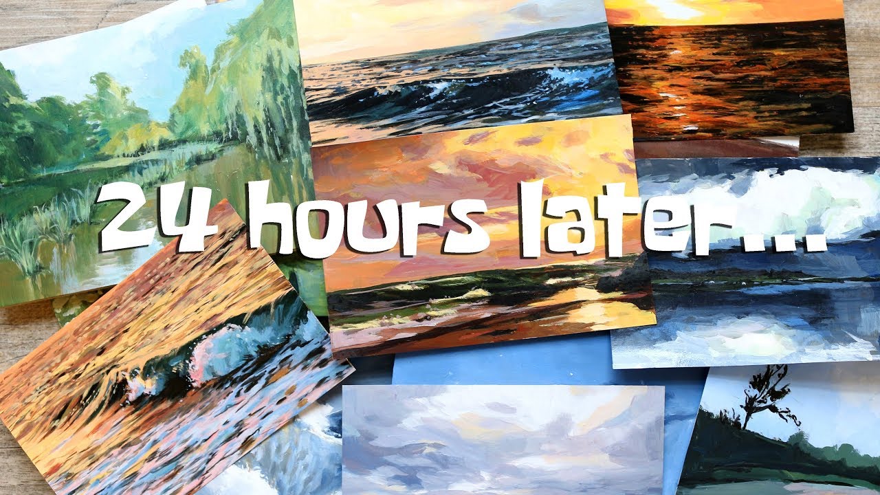 I Made Art for 24 Hours Straight - YouTube