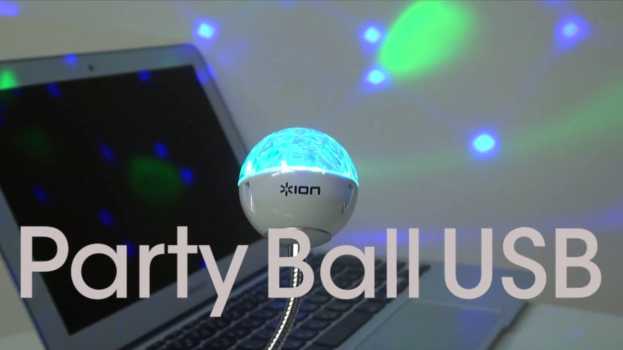 Introducing ION Audio "Party Ball USB" - YouTube