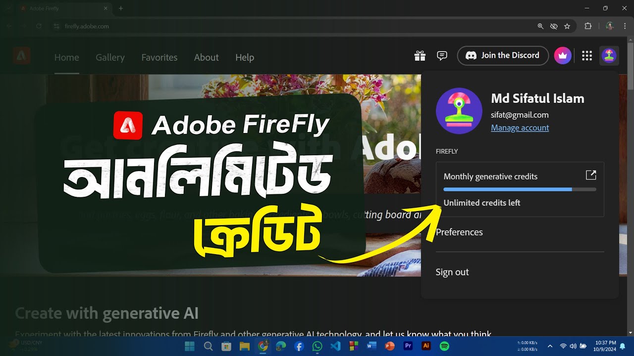 How to Get Unlimited Credits in Adobe Firefly | Free Generative Fill ...