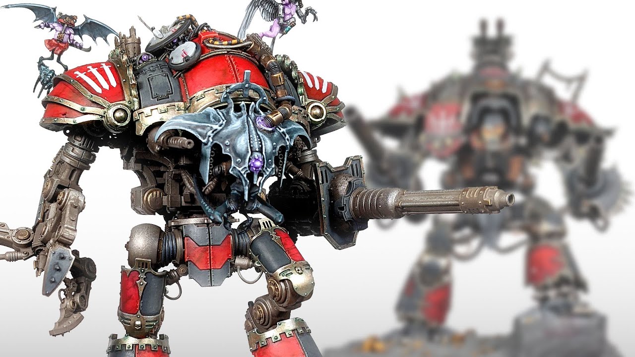 My new 10th Edition 40k Chaos Knight Army begins!! - YouTube