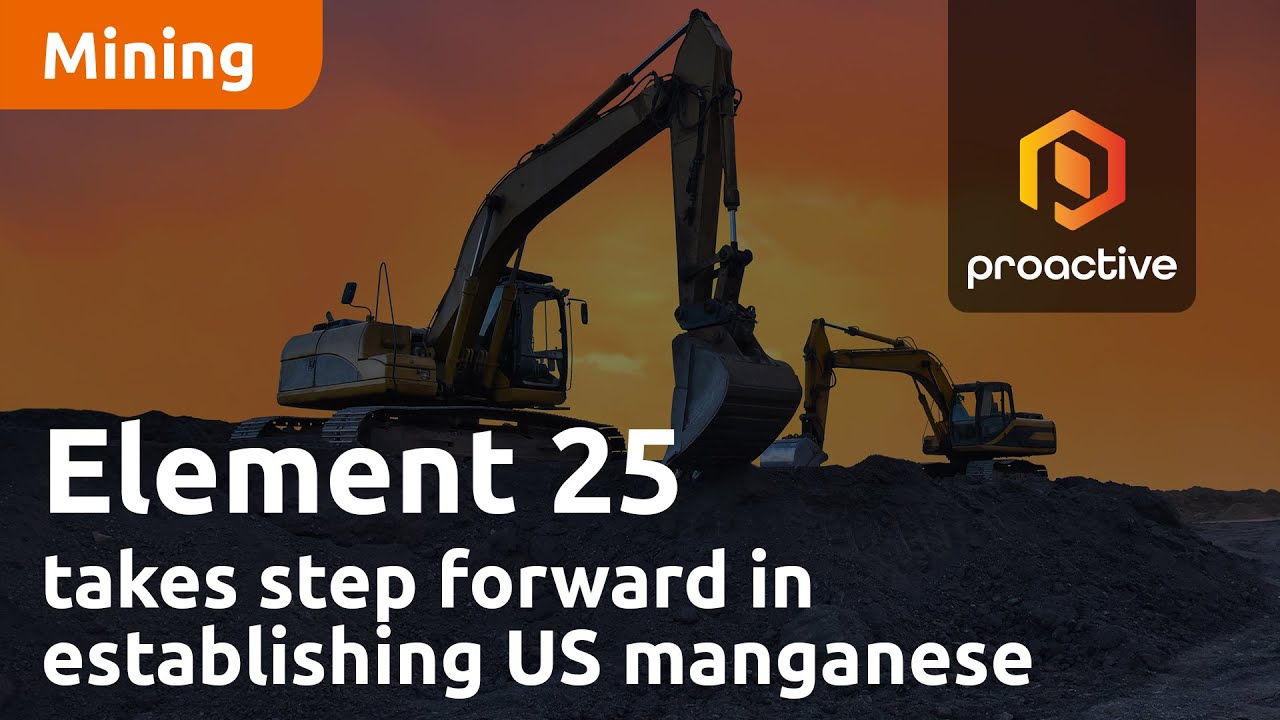 Element 25 takes step forward in establishing US manganese refinery ...