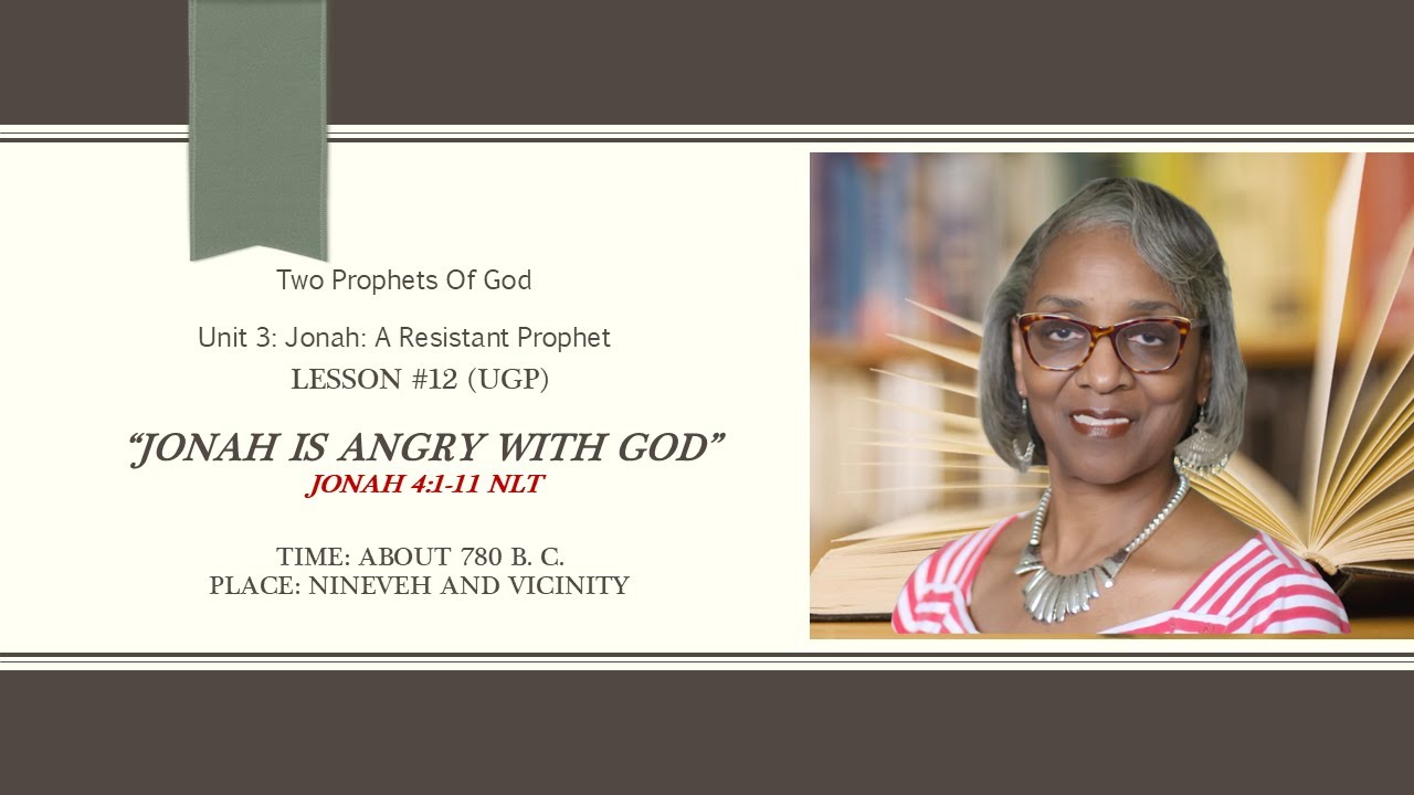 Bible Lesson: "Jonah Is Angry With God" - YouTube