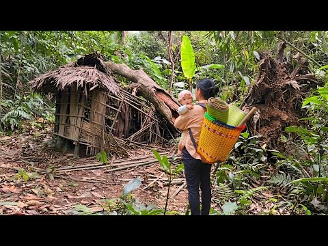 A homeless single mother restores an abandoned bamboo house. - Triệu Thị NaNa