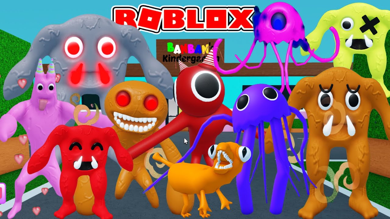 🎉Donde encontrar a BANBAN RED y TODOS los MONSTRUOS SECRETOS de GARTEN ...