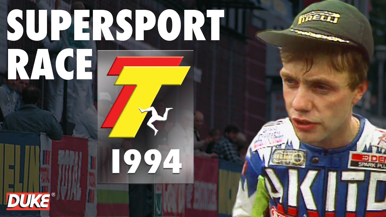 Isle of Man TT 1994 | Ian Duffus wins the 600cc Supersport Race - YouTube
