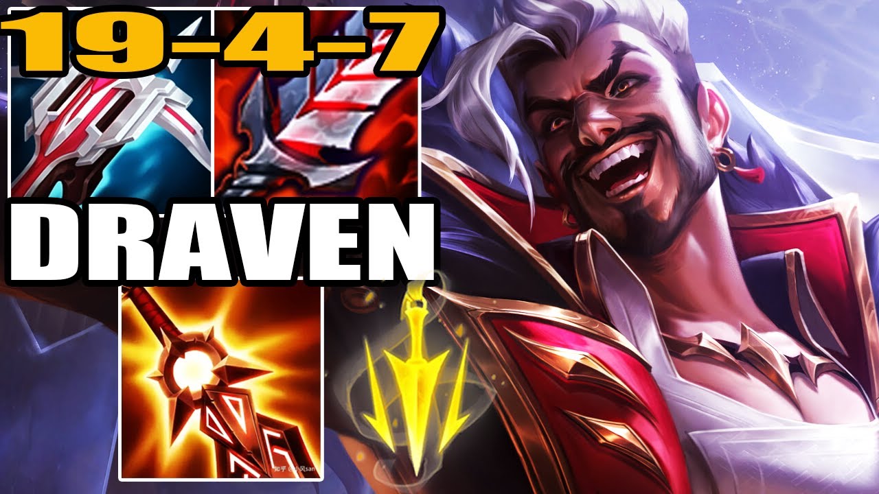 Wild Rift Draven ADC Gameplay 19 -4- 7 (Build & Runes) - Ranked - YouTube