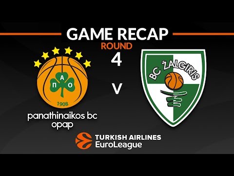 Highlights: Panathinaikos OPAP Athens - Zalgiris Kaunas