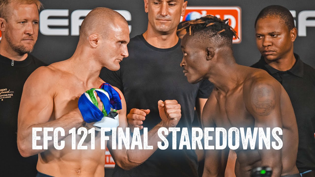 Security Had To Step In! EFC 121 Weigh-Ins Staredowns - YouTube