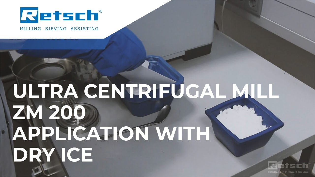 Ultra Centrifugal Mill ZM 200 - Application with Dry Ice #RETSCH # ...
