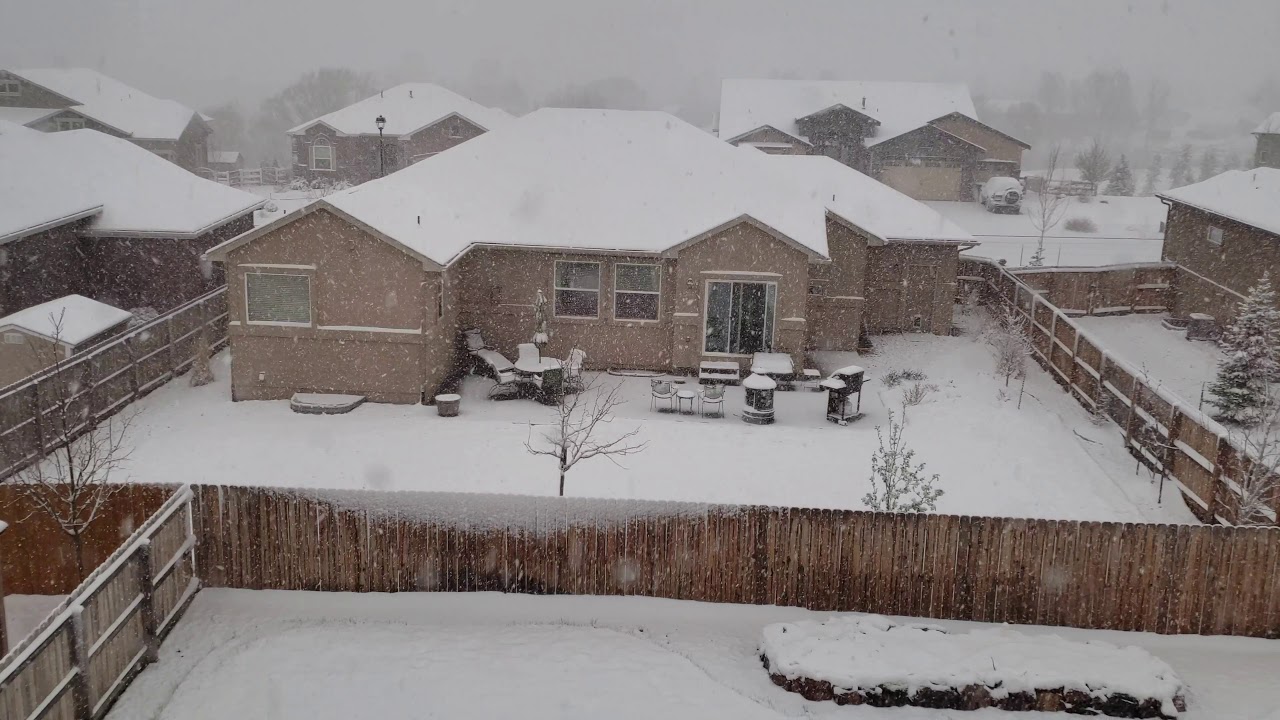 Crazy Colorado Weather - 30 April 2019 Snowstorm - YouTube