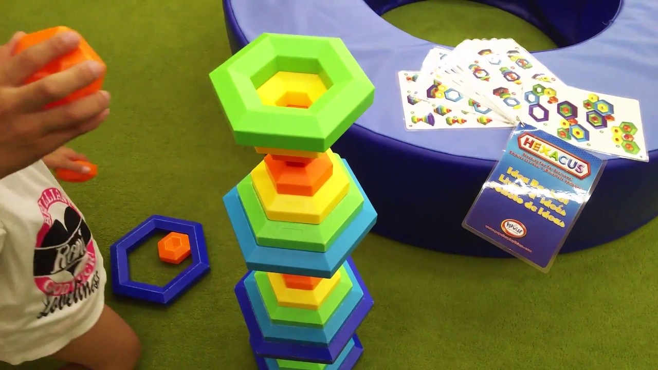 ヘキサスを高く積んでみたよ。HEXACUS.idea booklet livret d`idees folleto de ideas ...