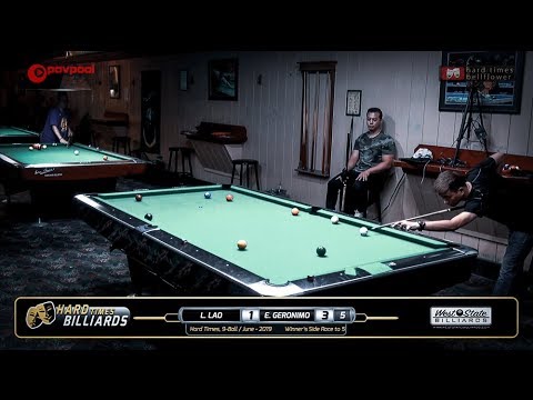 #3 - Edgie GERONIMO vs Luke LAO / Hard Times 9-Ball Monthly / JUNE 2019 ...