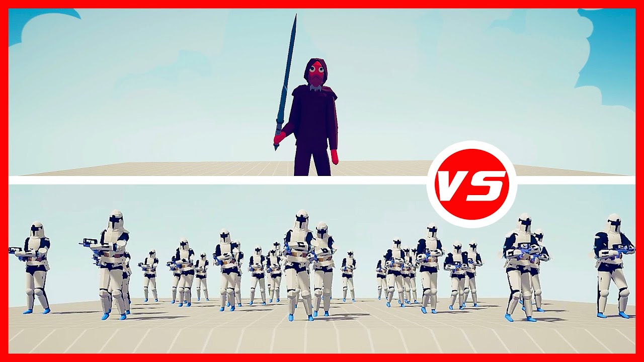 Obi-Wan Kenobi vs 35x STARWARS STORMTROOPERS - Totally Accurate Battle ...