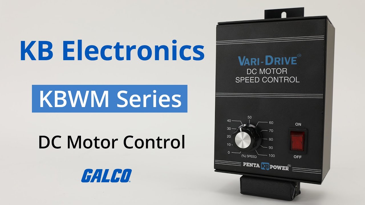 KB Electronics KBWM Series DC Motor Control - YouTube