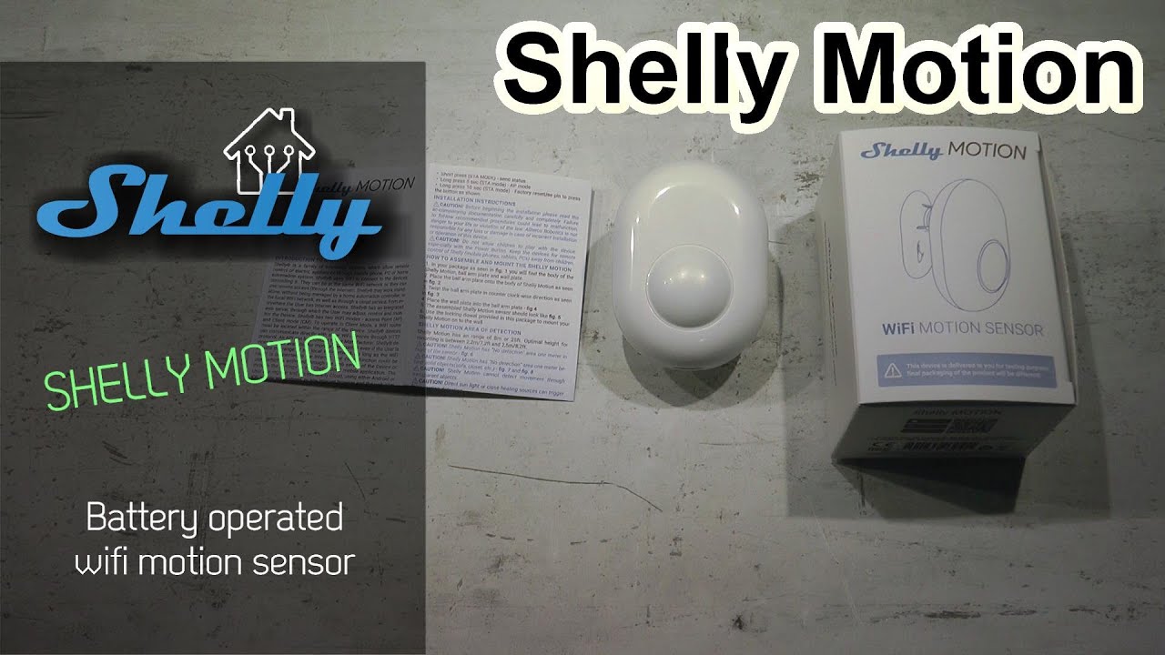 Shelly Motion - battery operated wifi motion sensor - YouTube