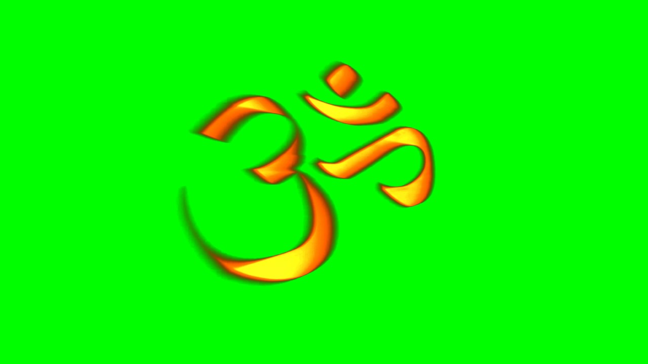 Om Symbol (green screen) - YouTube