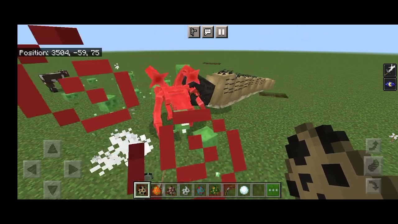 Graboids from Tremors addon vs all the mobs from Raboy's Mobs. - YouTube