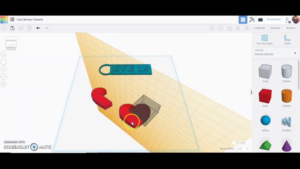 Trabajo con diferentes planos de trabajo en Tinkercad - YouTube