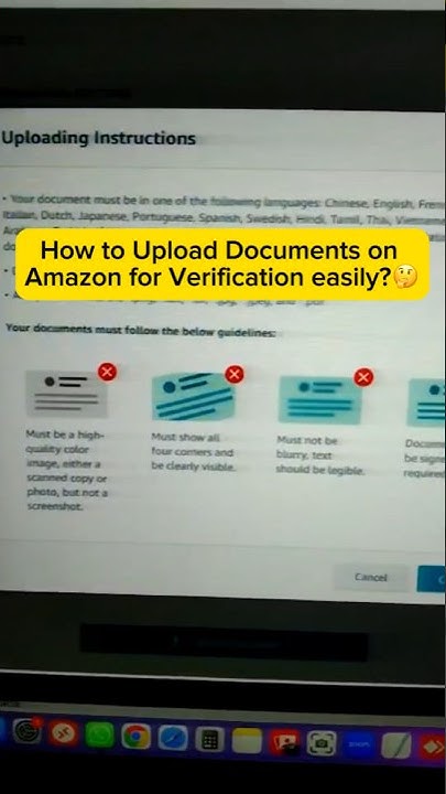 Upload Verification Documents for Amazon account #amazonverification # ...