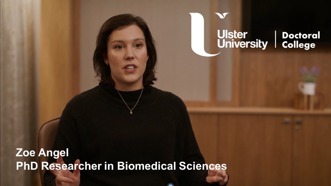Zoe Angel talks about her PhD journey at Ulster - YouTube