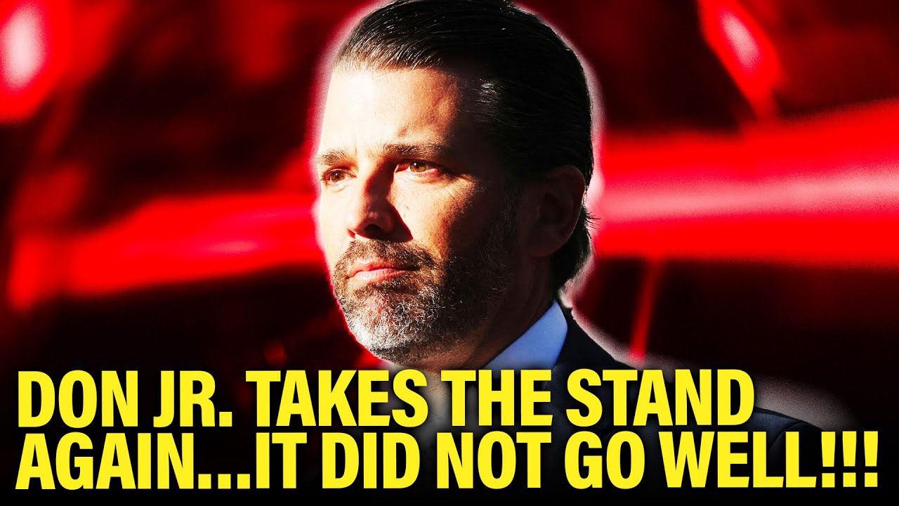 Don Jr. RETURNS to Testify in Fraud Trial, INSTANTLY HECKLED to his ...