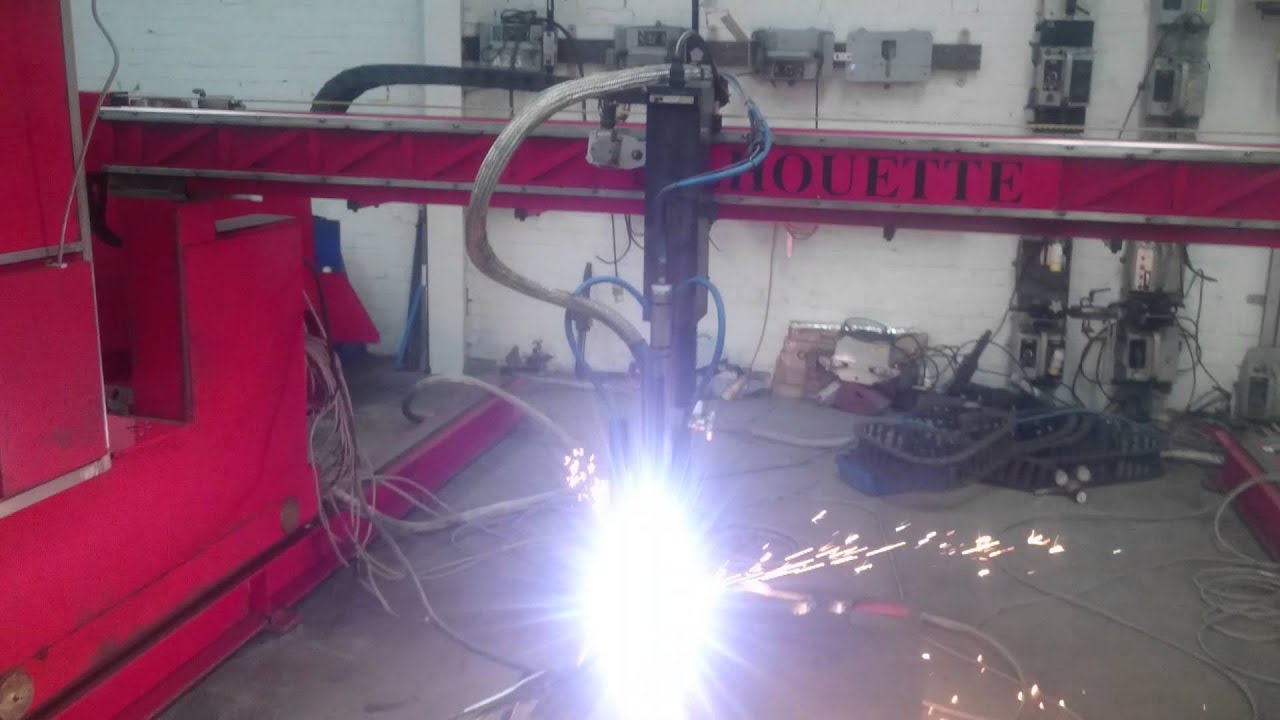 ACS Silhouette CNC Plasma Cutting Table - Cutting Test - YouTube