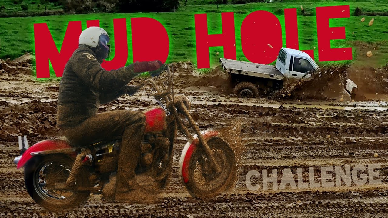 MUD HOLE Challenge and I DIDN"T make it home on my 1972 Ironhead ...