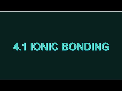 4.1 Ionic Bonding - YouTube