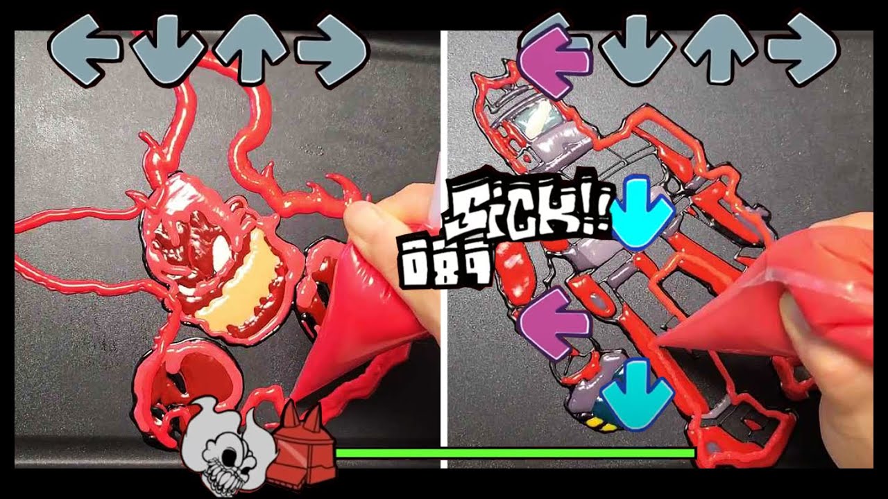 FRIDAY NIGHT FUNKIN, Hell Clown, Tordbot, Pancake art Challenge, DIY ...