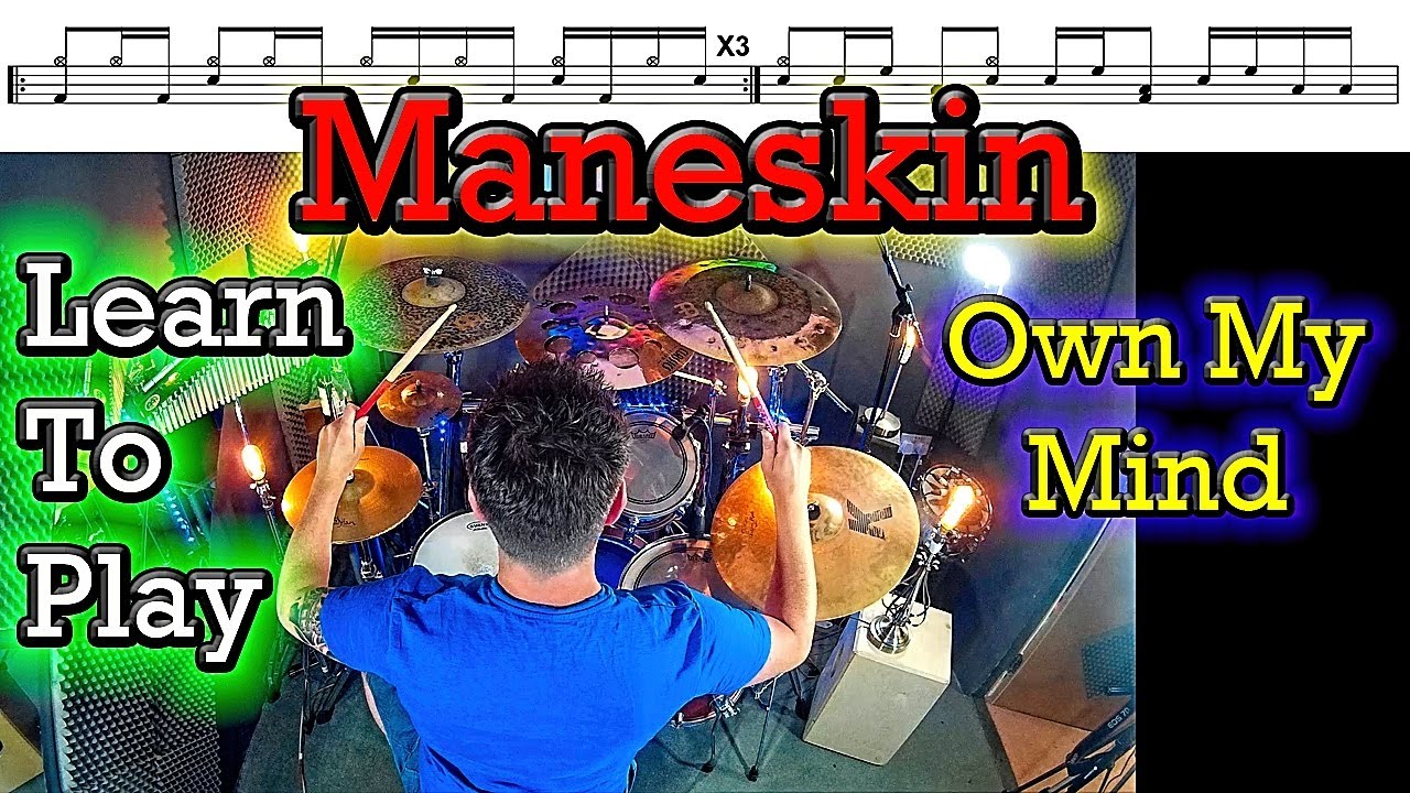 How To Play - Maneskin -Own My Mind -Drum Tutorial Lesson - YouTube