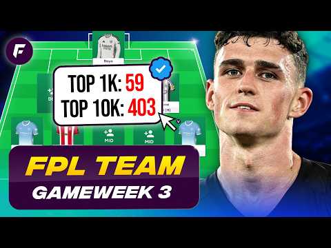 FPL GW3 EXPERTS TEAM 💥 BEST FREE HIT + WILDCARD TEAM! 🚨