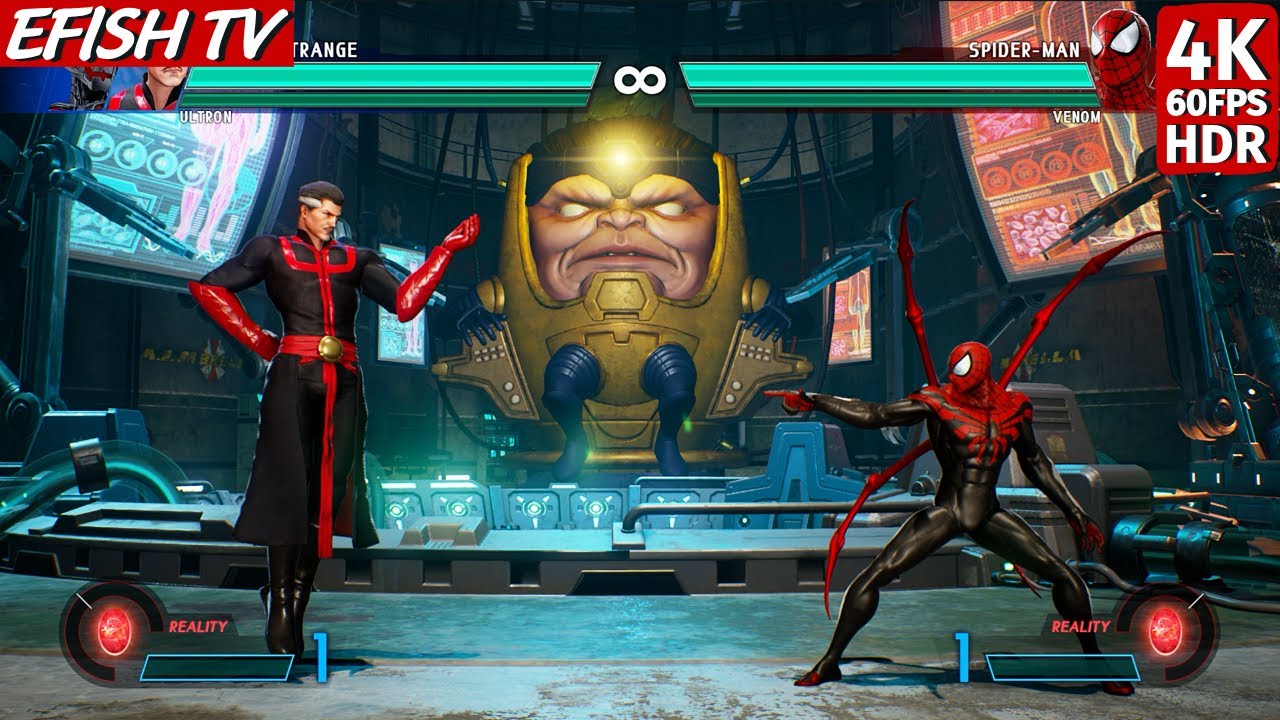 Doctor Strange & Ultron vs Spider-Man & Venom (Hardest AI) - Marvel vs ...