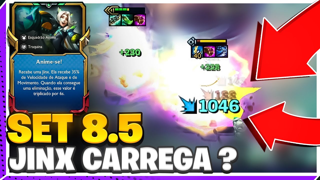 COMP DA JINX CARRY - Teamfight Tactics | TFT BR | SET 8.5 - YouTube