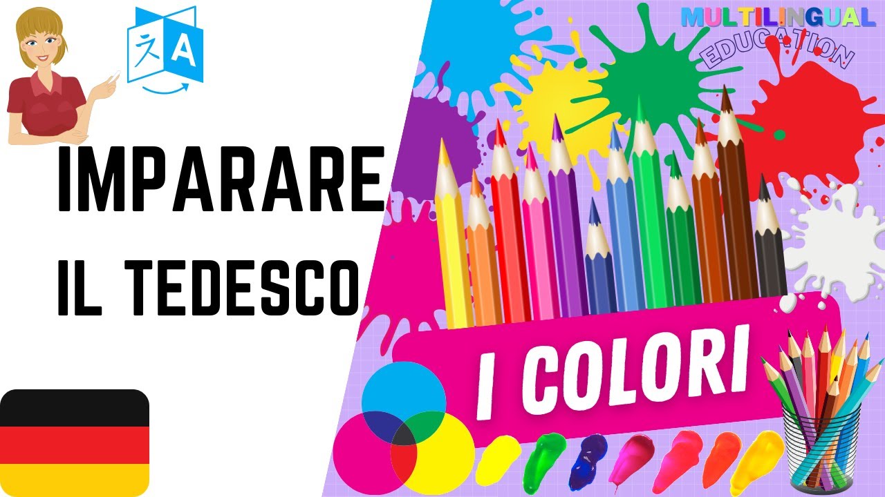 Imparare i COLORI in Tedesco - YouTube
