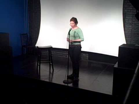 Zannie --first time stand up! - YouTube